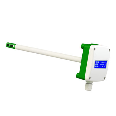 3 in 1 Air Velocity Volume Temperature Sensor with LCD Display air flowmeter totameter 4-20mA 0-5V 0-10V RS485 Output