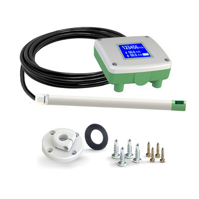 3 in 1 Air Velocity Volume Temperature Sensor with LCD Display air flowmeter 4-20mA 0-5V 0-10V transducer totameter