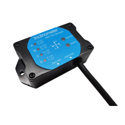 Dual Axis Tilt Switch Sensor 2-axis Inclinometer with button to set relative zero for elevator lifting platform etc