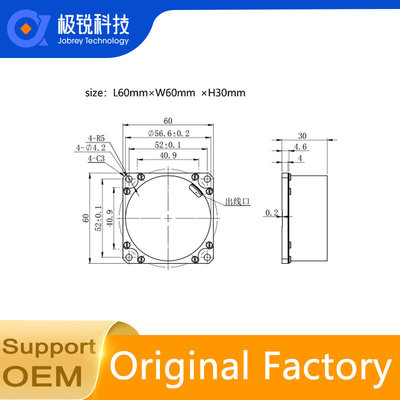Fiber Optic Gyroscope Single Axis Fiber Optic Gyro 1 Axis FOG Sensor Digital Closed Loop RS422 Output Low Price