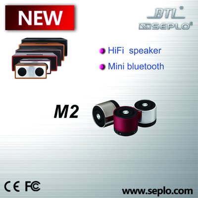 Mini type bluetooth speaker M2 , Hand free 5W Stereo voice Portable mini bluethooth speaker with FM radio