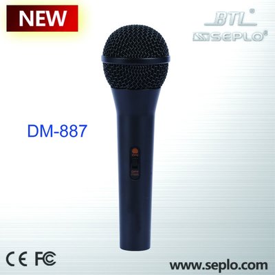 Metal wire microphone DM-887,high sensitivity karaoke microphone , dynamic wire microphone for band