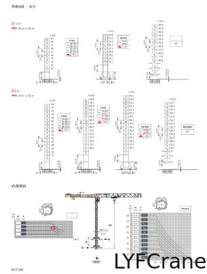 TOPLESS TOWER CRANE MCT200-10T 66.5M JIB