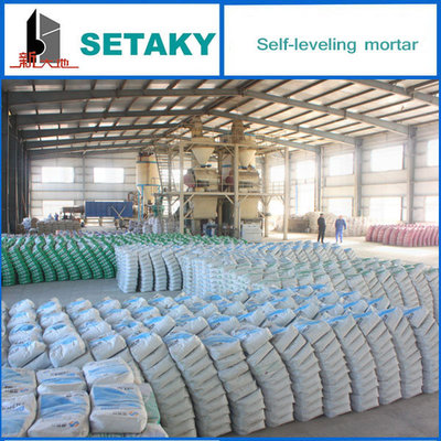 self-leveling compounds compatible with floor covering adhesive