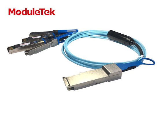 40G QSFP+ to 4x10G SFP+ Parallel Fan - Out Active Optical Cable 100m