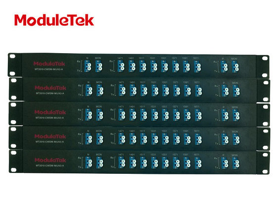 19 Inch 1U Rack MUX DEMUX MT2010-CWDM-MUX8-A , Passive Optical Multiplexer