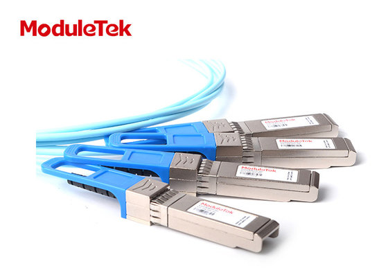 40G QSFP+ to 4x10G SFP+ Parallel Fan - Out Active Optical Cable 100m