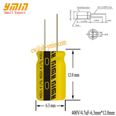 High Ripple Current  Capacitor Radial Aluminum Electrolytic Capacitor for LED Lighting and General Purpose