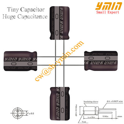 ESR Capacitor Radial Aluminum Electrolytic Capacitor for Solar LED Lighting and General Purpose