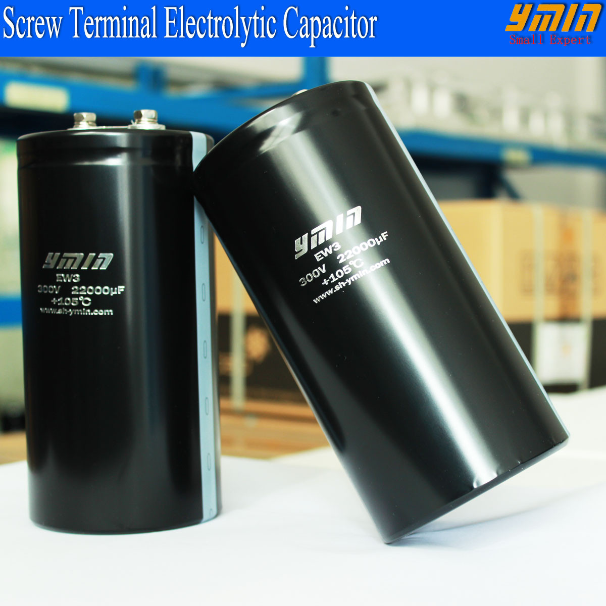 UPS Capacitor Screw Terminal Aluminum Electrolytic Capacitor for UPS Power Inverters Renewable Energy Power Inverters