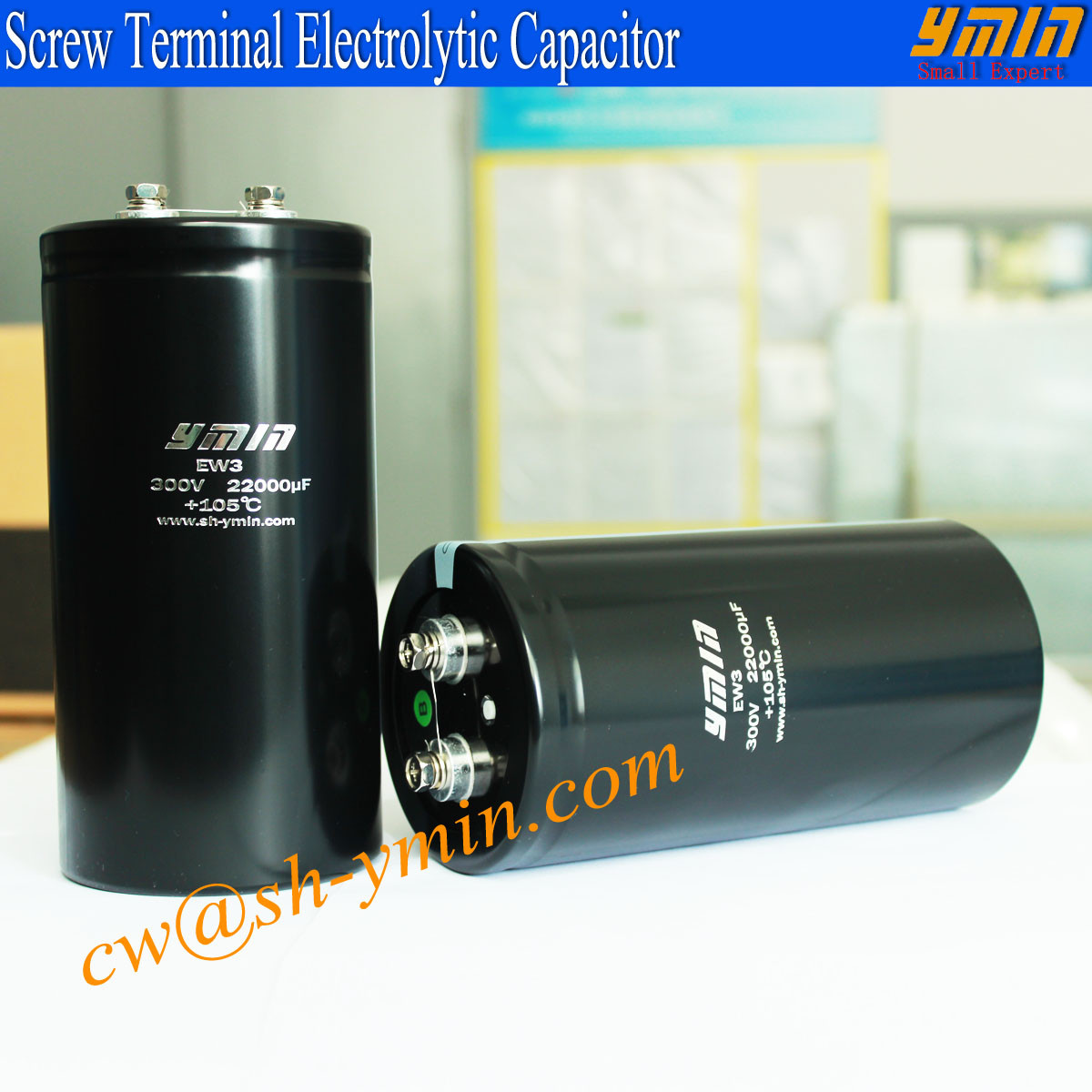 105°C  6000 Hours Screw Terminal Aluminum Electrolytic Capacitor for UPS Power Inverter Renewable Energy Power Inverters