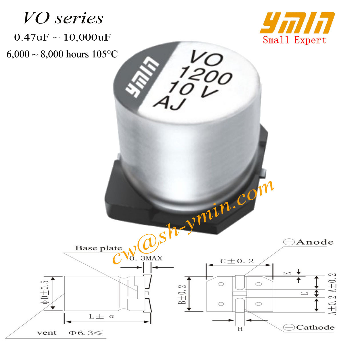 Professional SMD Capacitor Supplier SMD Aluminum Electrolytic Capacitor for Surface Mounted Technology  for LED Lighting