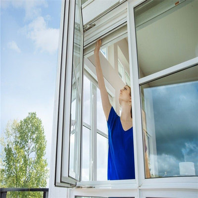 Manual style rolling up Fiberglass fly screen for window screen
