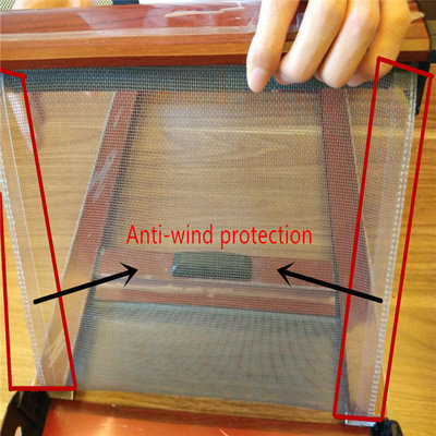 Manual style rolling up Fiberglass fly screen for window screen