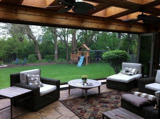 6m width Motorized Retractable Large Openings Outdoor Patio Screens with Pet mesh