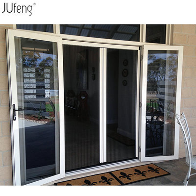 Trackless pleated insect screen  / barrier free retractable flyscreen door