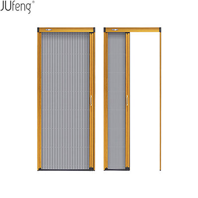 Trackless pleated insect screen  / barrier free retractable flyscreen door
