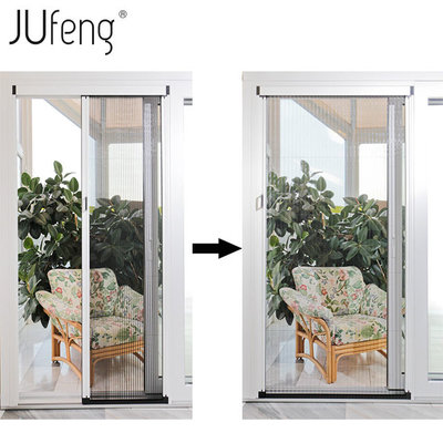 Trackless pleated insect screen  / barrier free retractable flyscreen door