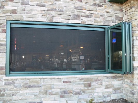 Large Size Anti-Mosquito Motorized Recessed Roller Flyscreen System
