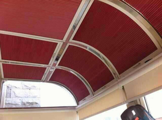 Manual Style Skylight Rooftop Window Cellular Honeycomb Blinds Curtain