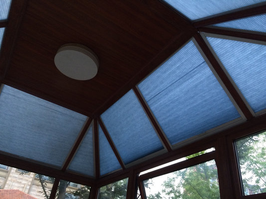 Manual Style Skylight Rooftop Window Cellular Honeycomb Blinds Curtain