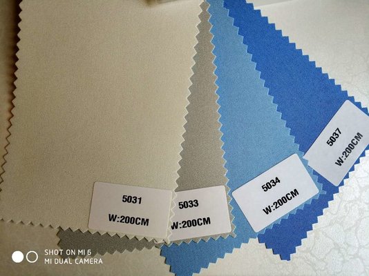 Bubble coating with silver Polyester black out fabric for roller blind