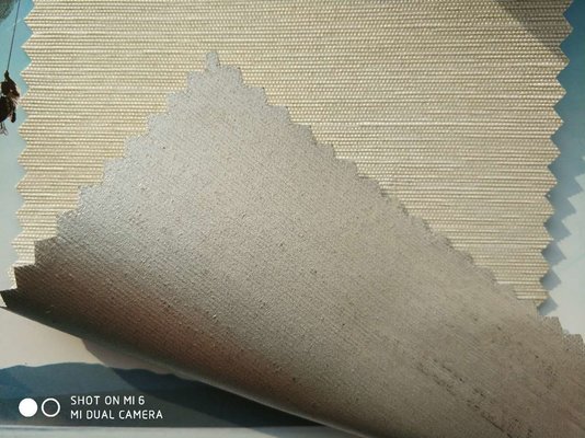 Bubble coating with silver Polyester black out fabric for roller blind