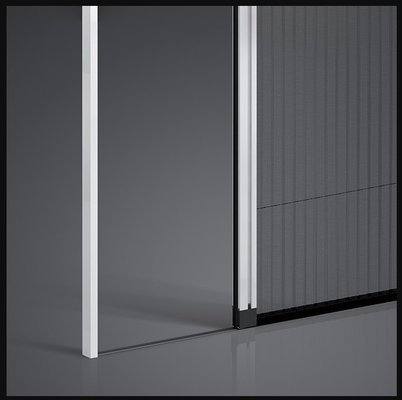 Trackless pleated mesh door with aluminum alloy frame and plated fly screens