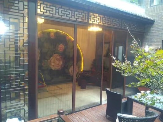 Hot sale user - friendly Trackless insect screen door with pleated flyscreen mesh