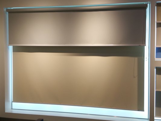 100% blackout sunshade fabric retractable blinds curtain with chain