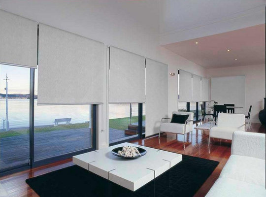 Latest designs vertical sunscreen fabric indoor smart blind for window