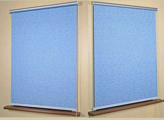 Anti - sunshade UV proof double layer roller blinds with curtain tubular motor