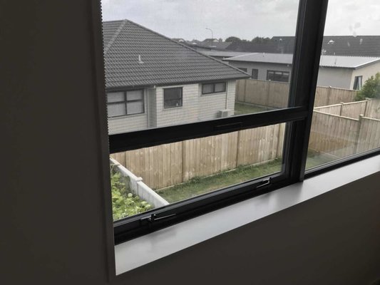 Aluminum insect screen window with strong anti - wind protection