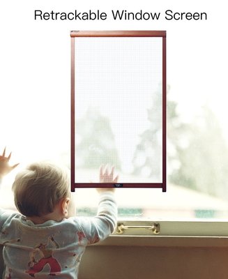 Roll-up mosquito insect fly screen window with RoHS standard fiberglass net