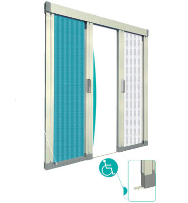 Preventer rain fly projector screen No bottom rail folded mosquito net door