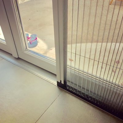 Custom-made anti mosquito folded mesh screen window & door without bottom rail