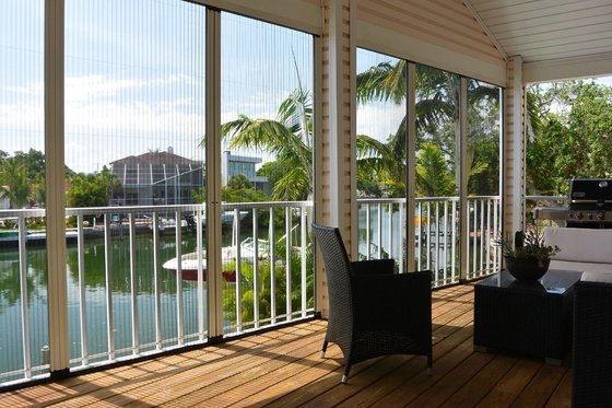 Large size No mosquito DIY Retractable mosquito plisse fly screen door