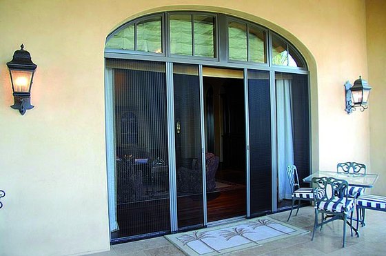 Large size No mosquito DIY Retractable mosquito plisse fly screen door
