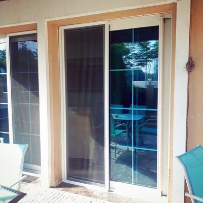 Anti mosquito bug off pleated insect fly screen window & door