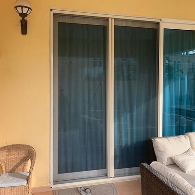 Anti mosquito bug off pleated insect fly screen window & door
