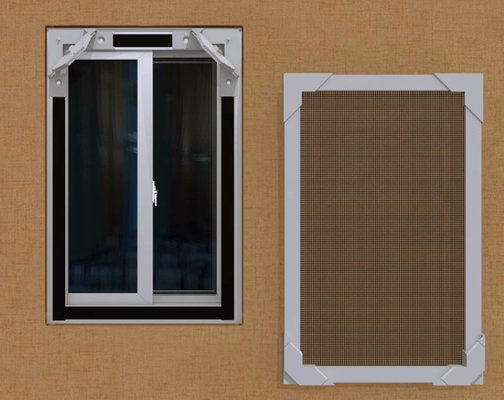Anti strong wind mosquito proof DIY Magnetic Fiberglass Insect Window Screen System