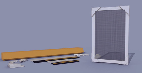 Easy to maintain & durable DIY magnetic insect screen kit with lock