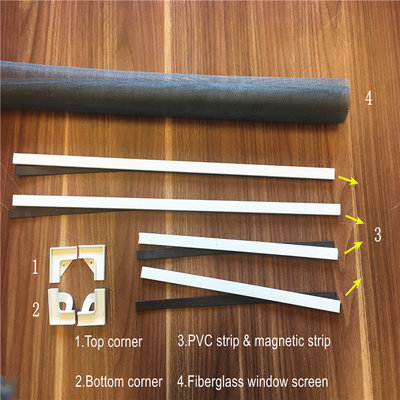 Easy installation Anti mosquito DIY Magnetic Properties flyscreens