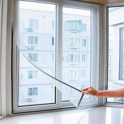 Home decoration anti mosquito DIY magnetic fly screen windows