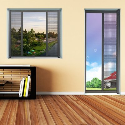 Anti Mosquito Single open Retractable roller screen for window & door