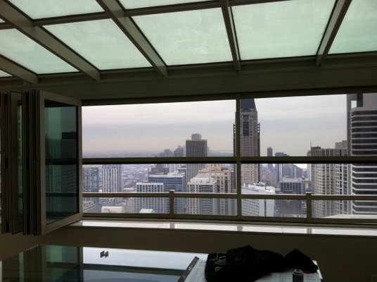 Fashionable decorative motorized fly resistance retractable window screen
