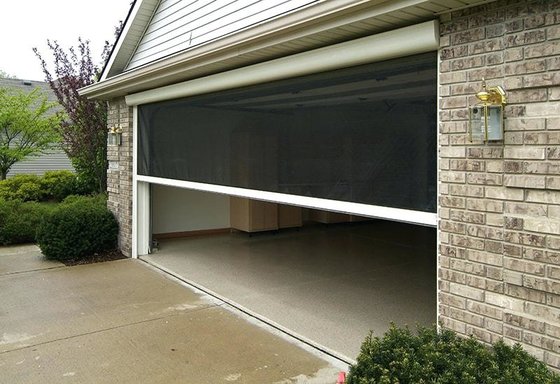 Anti-uv elasticity automatic motorized large window mesh for Garage