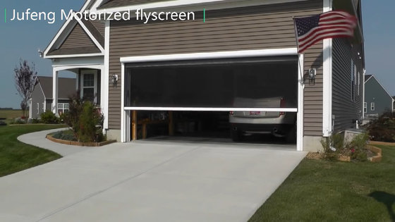 Anti-uv elasticity automatic motorized large window mesh for Garage
