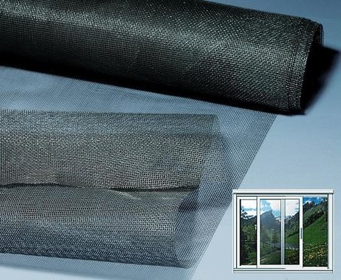 Anti fire mosquito proof fiberglass tulle / flyscreen insect mesh