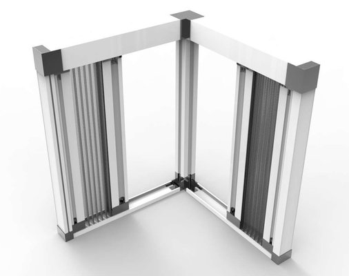 Aluminum alloy frame Bug proof pleated polyester mosquito mesh flyscreen door